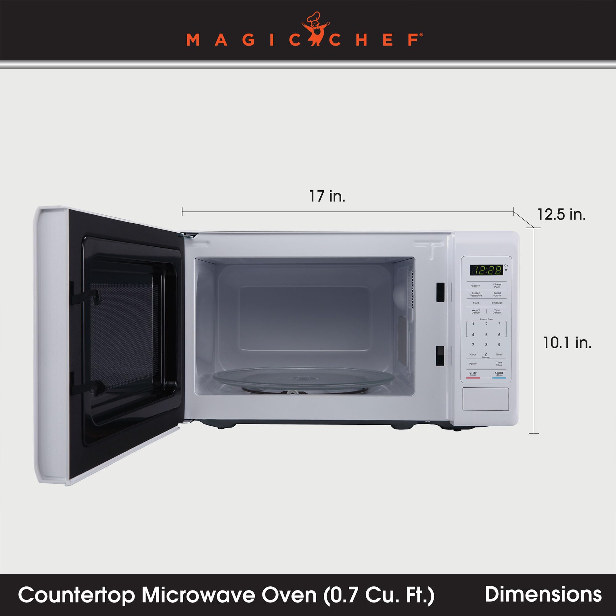 Snapklik.com : Magic Chef MC77MW Countertop Microwave Oven