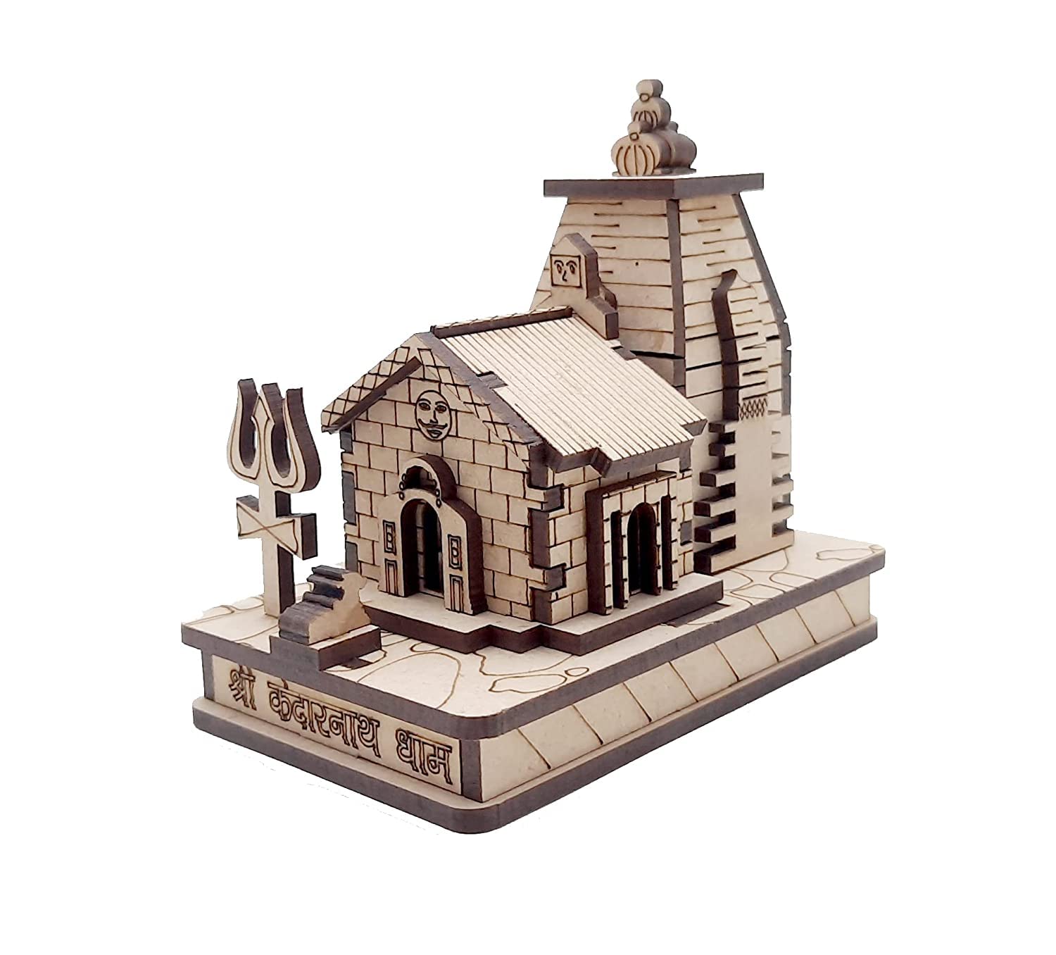 Miniature Structures EXme Pine Wood Shree Kedarnath Temple 3D Model ...