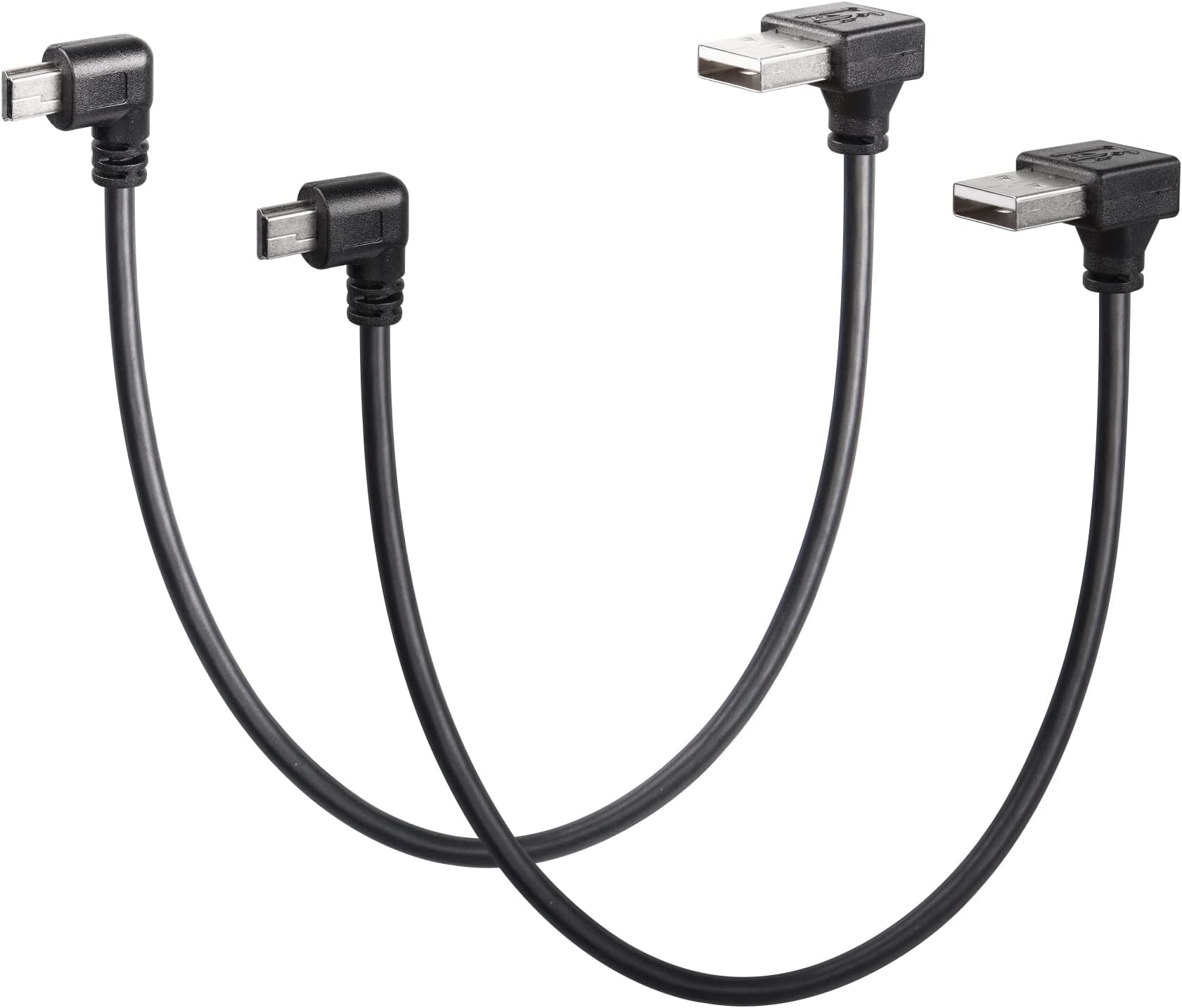 Amazon.com: 90° Degree 5PIN Mini USB Cable - USB A Male to Right Angle ...