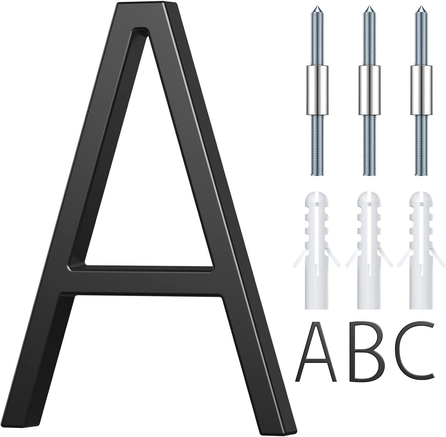 Amazon.com: House Numbers A, Kolvoii 5" Floating Metal Modern Address ...