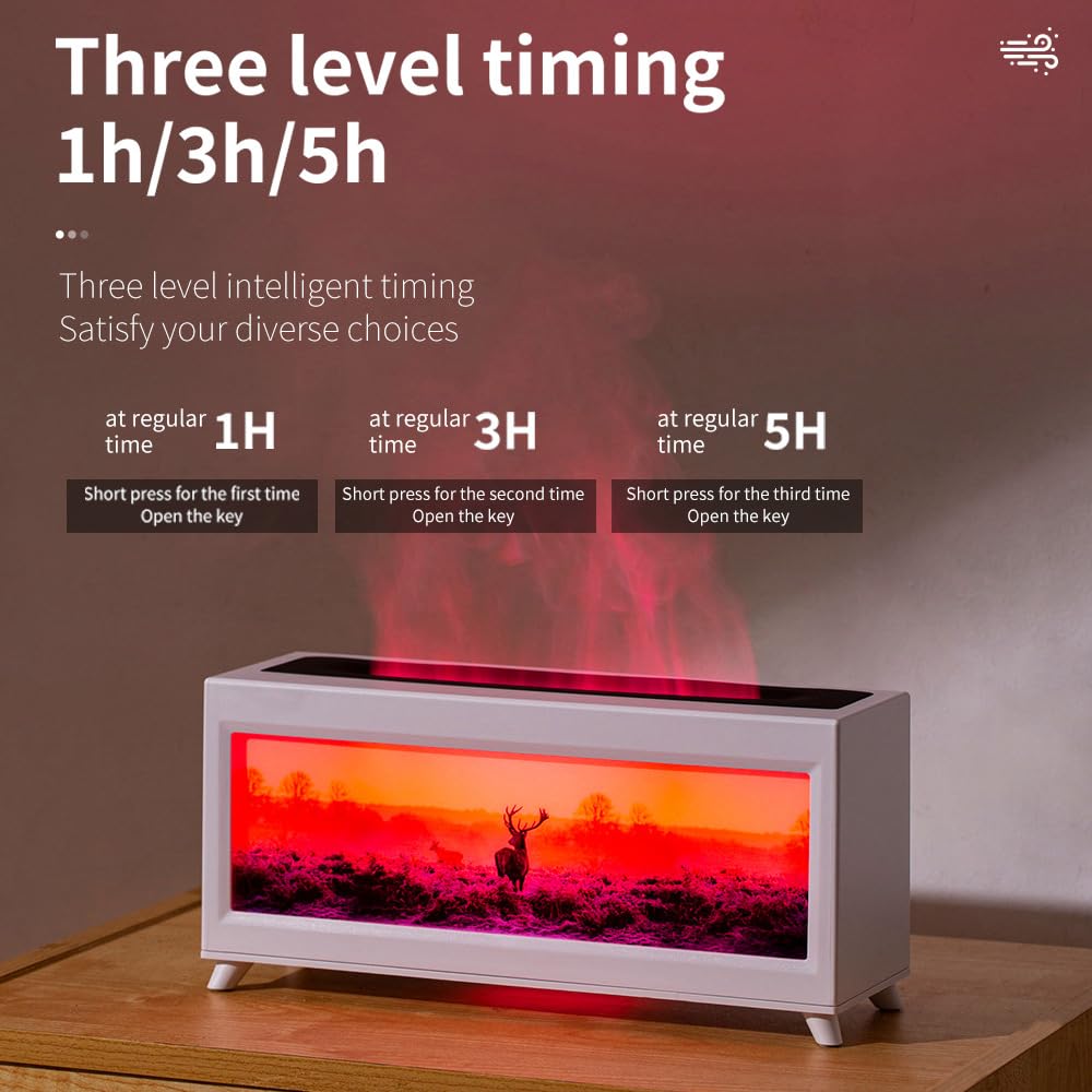 Amazon.com: Fireplace Diffuser, Essential Oil Diffuser, Volcano Fire ...