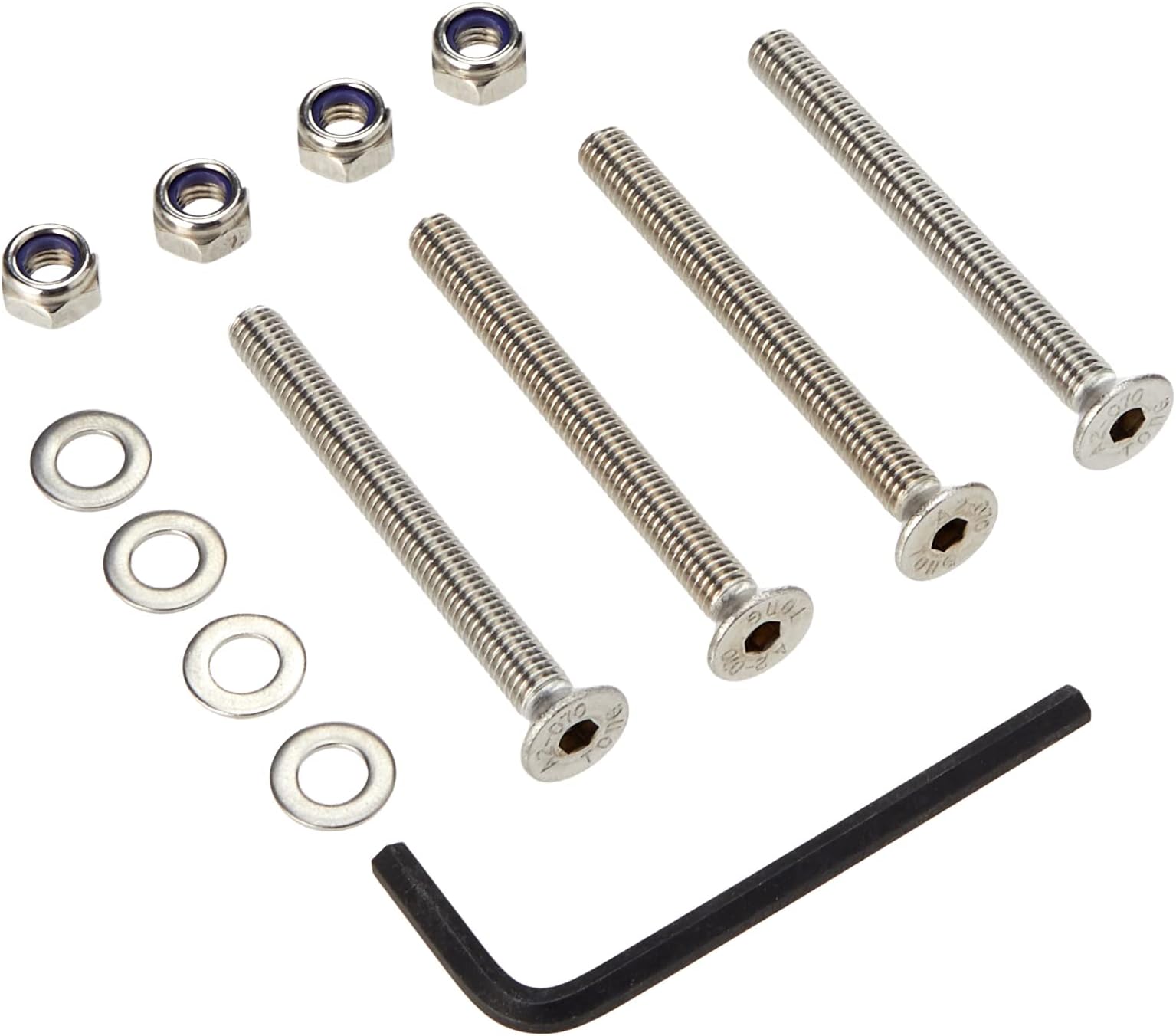 AHC 8mm Countersunk Bolts M8 x 80mm (Including Head) A2 Stainless Steel ...