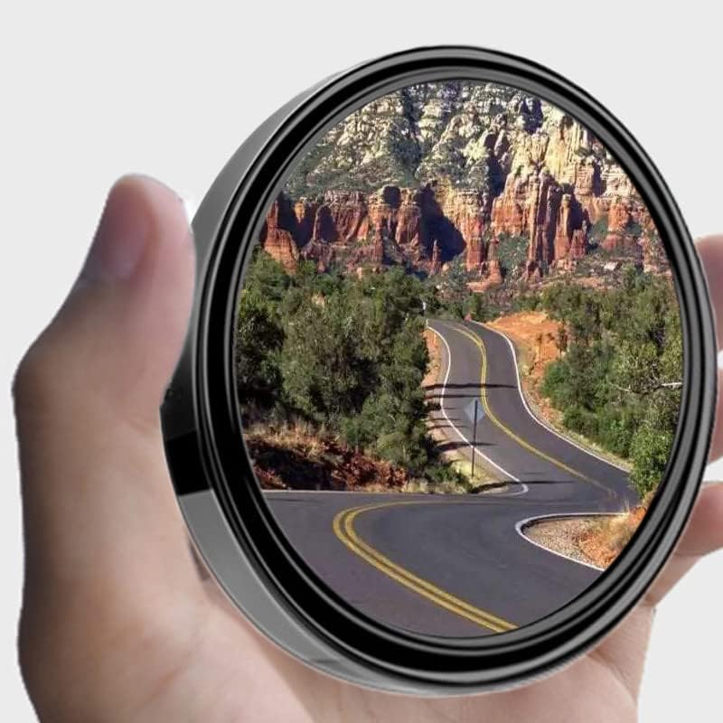ESreake 2PCS Small Blind Spot Mirror, 3-inch Round HD Glass Convex Rear ...