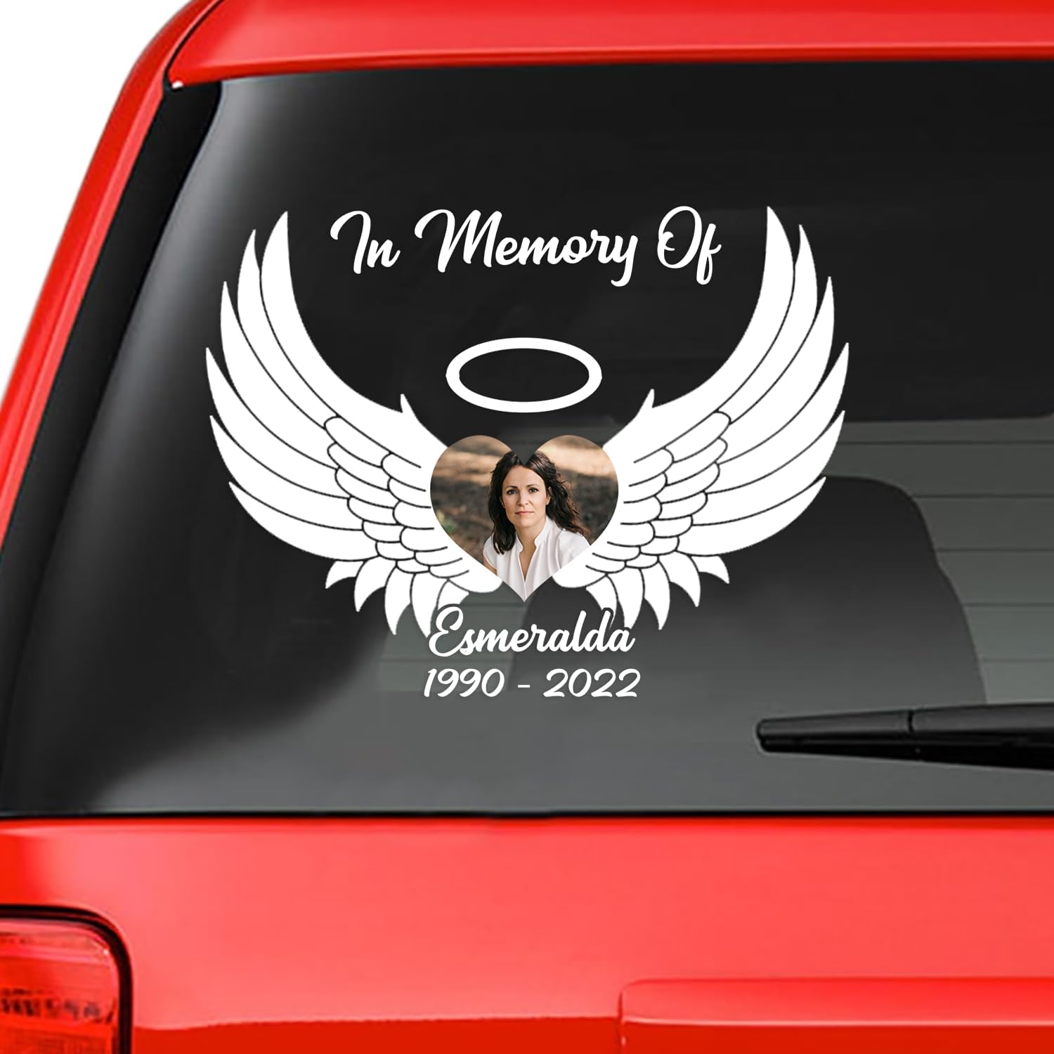 Amazon.com - in Memory Personalized Decal. Loss of Loved One Car ...