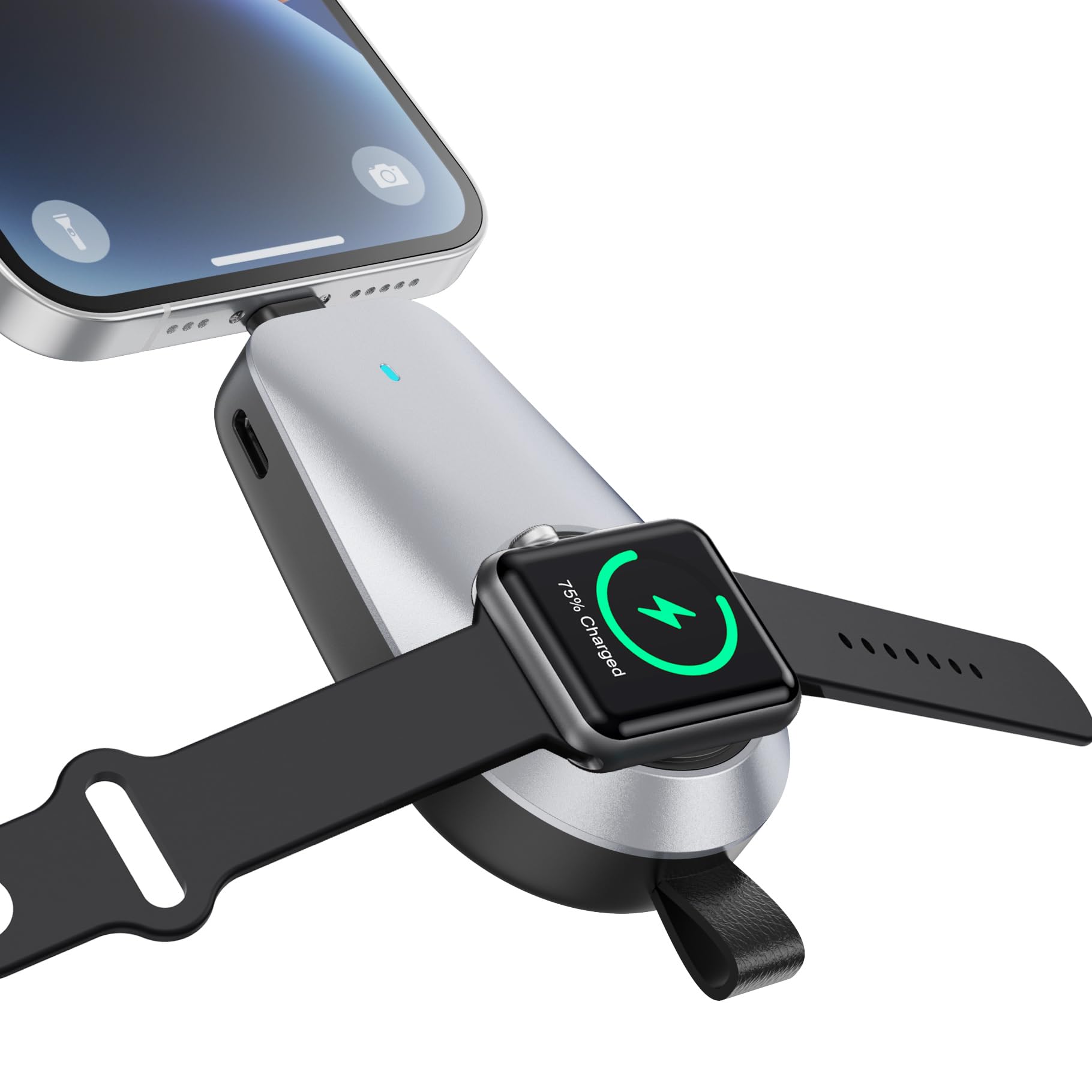 Amazon.com: Mini Portable Wireless Charger for Apple Watch,1600mAh ...