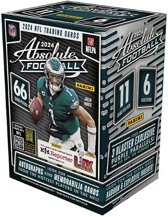 Amazon.com: 2024 Panini Absolute Football BLASTER box (6 pks/bx ...