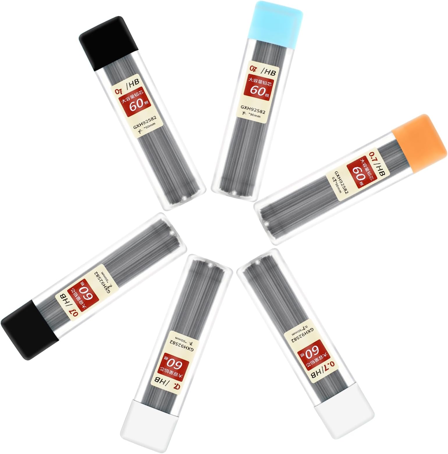 Amazon.com : 5pcs Automatic Pencil Lead Refill, 0.3mm 0.5mm 0.7mm 0.9mm ...