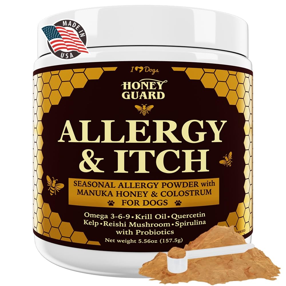Snapklik.com : iHeartDogs Honey Guard Allergy & Itch Omega-3-6-9 Powder ...