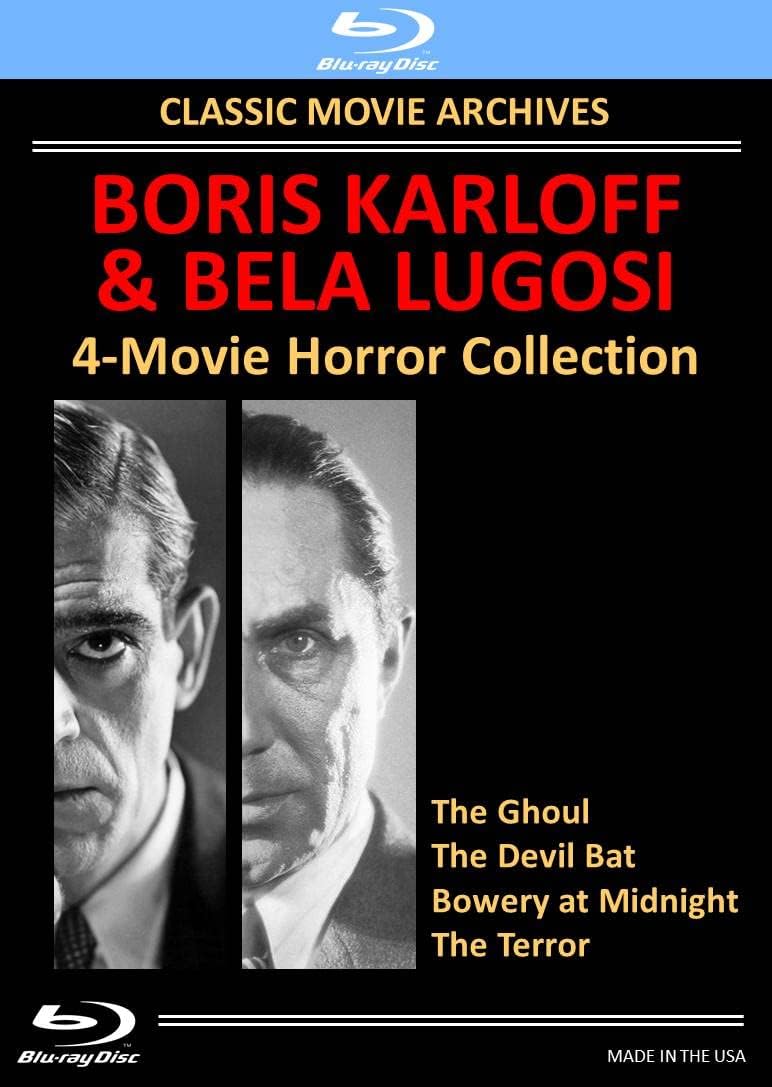 Boris Karloff & Bela Lugosi 4-Movie Horror Collection (Ghoul, Devil Bat ...