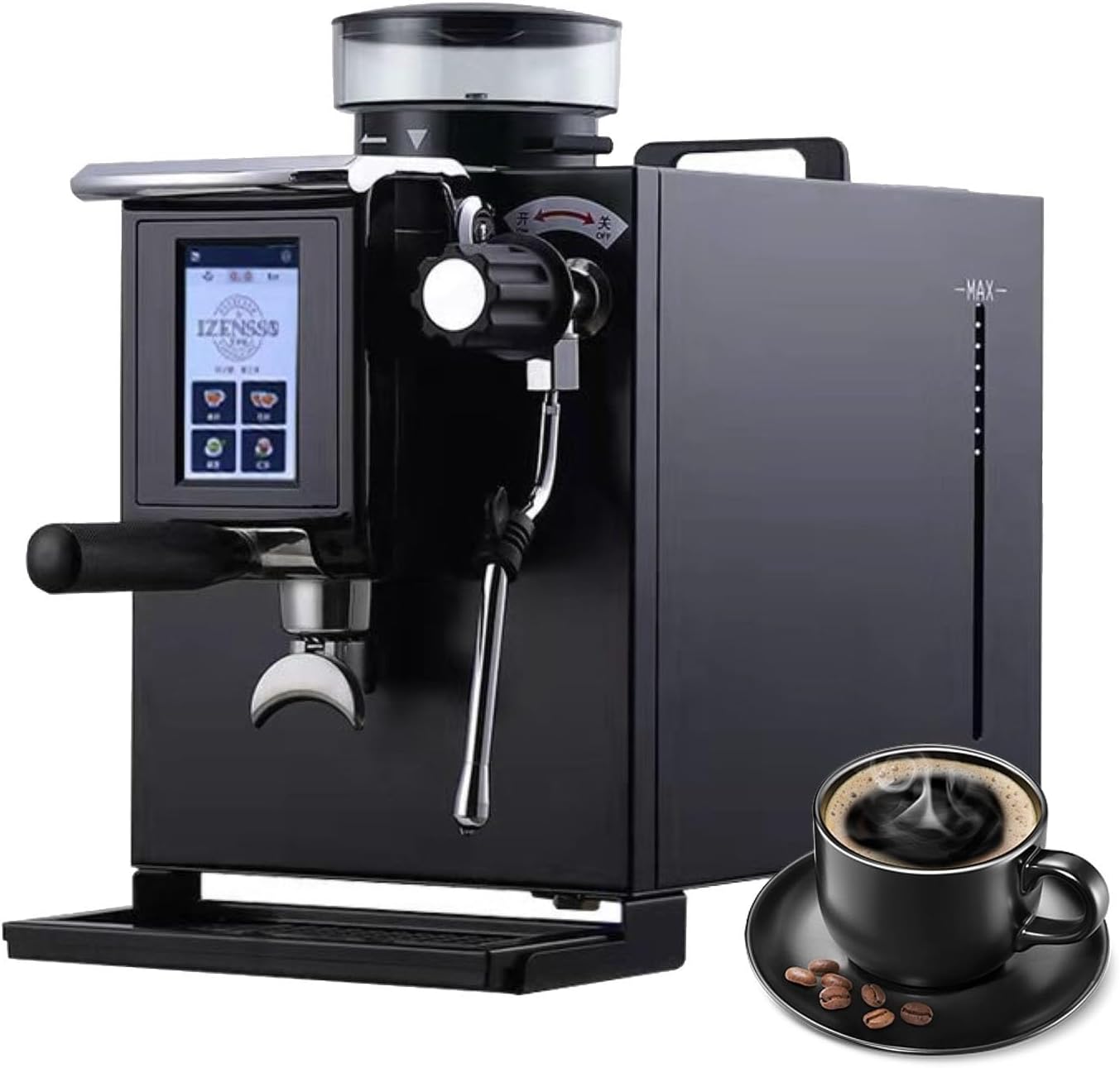 Amazon.com: Electric Coffee Maker With LCD Touch Screen, Thermostatic ...