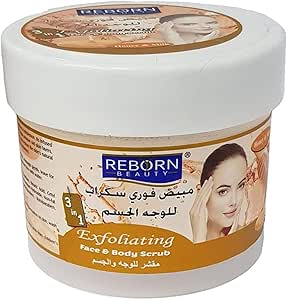 Reborn Beauty Instant Scrub Whitening for Face and Body Milk & Honey ...