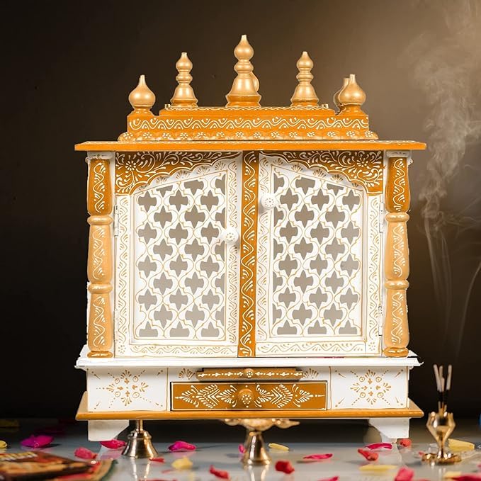 ANTIQUE RUSTIC Temple | Home Temple | Pooja Mandir | Pooja Mandap ...