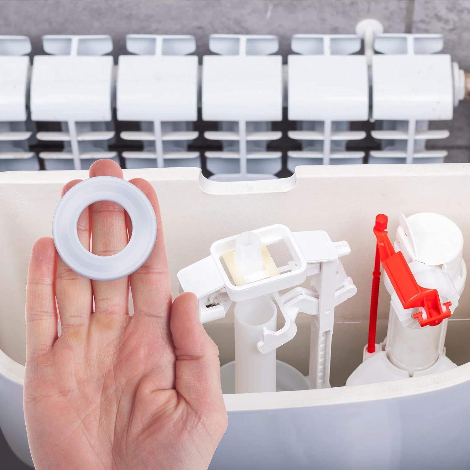 Flush Valve Base Sealing Washer 4 Pieces Flush Valve Seal Replacement ...