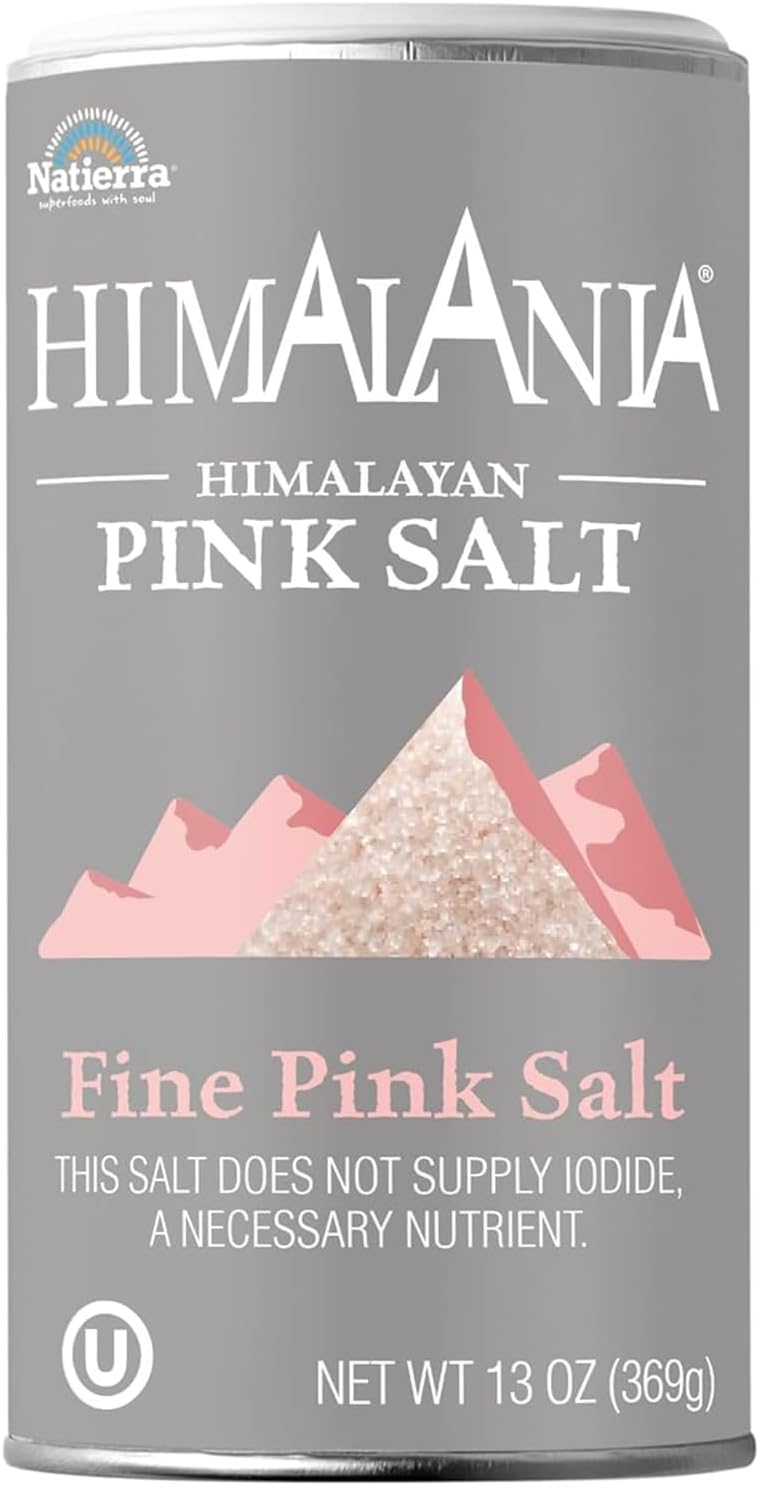 Amazon.com: NATIERRA Himalayan Pink Salt, Fine Grain Salt Shaker Bottle ...