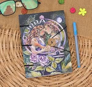greentillage Craft Handmade Printed Cardboard Journal Diary with String ...