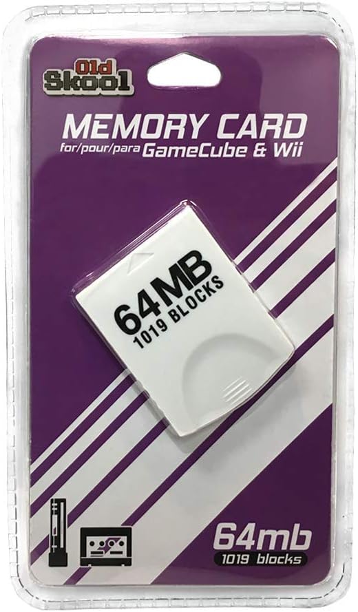 Amazon.com: Old Skool 64MB Memory Card Compatible with Gamecube and Wii ...