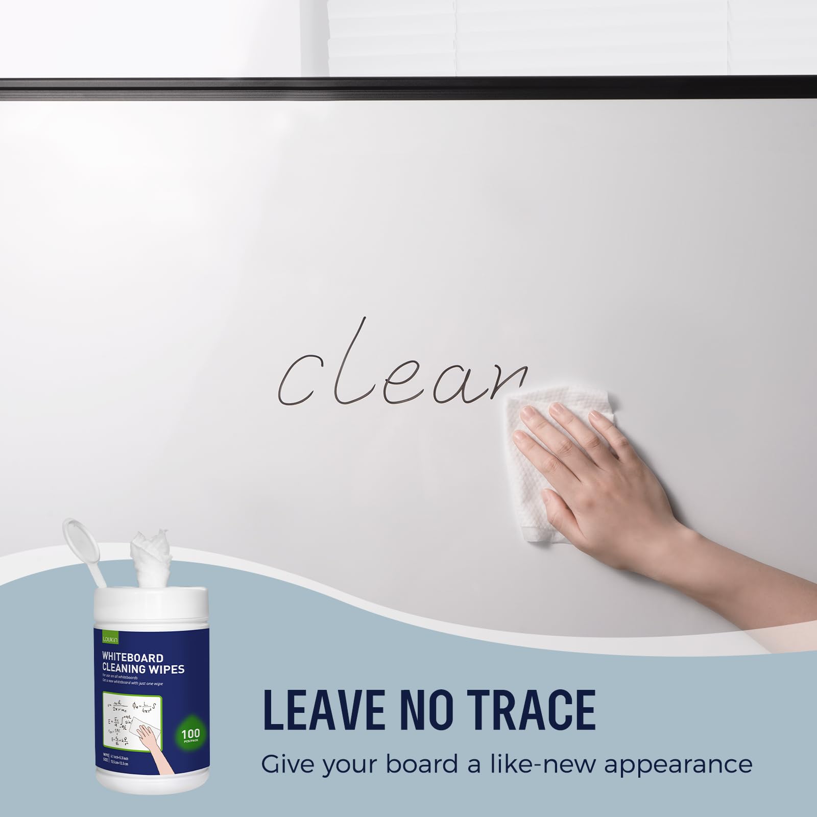 Snapklik.com : Loukin Whiteboard Cleaning Wipes, Dry Erase Board ...
