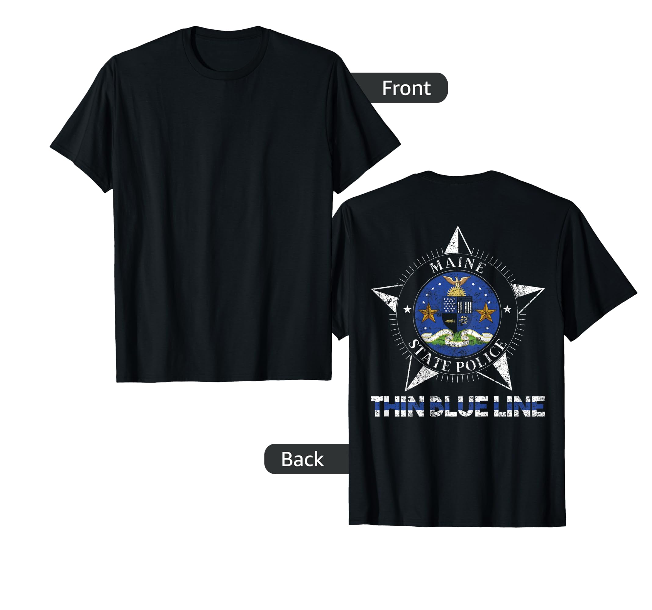 Amazon.com: Maine State Police Shirt Maine State Trooper Shirt ...