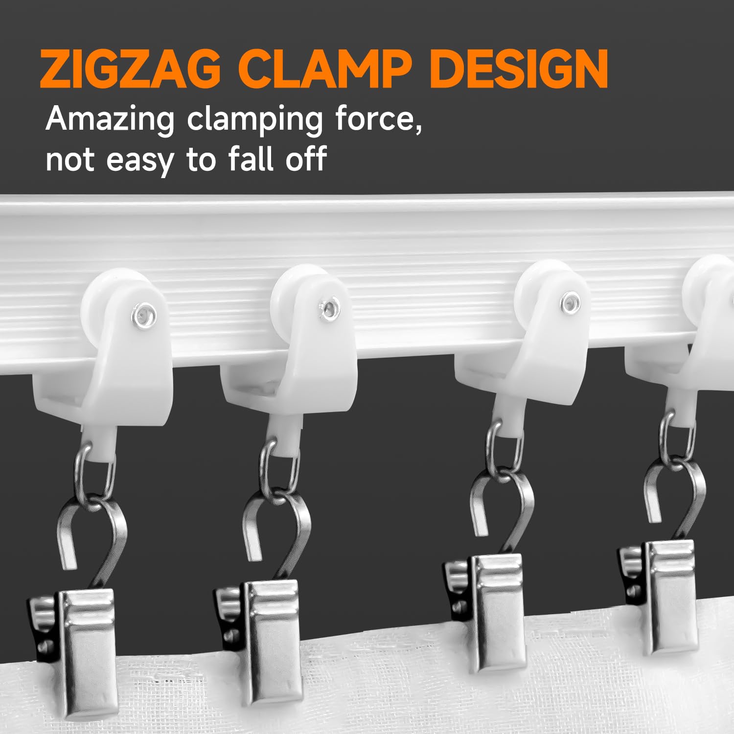 Snapklik.com : 9.8FT Flexible Bendable Ceiling Curtain Track,Curved ...