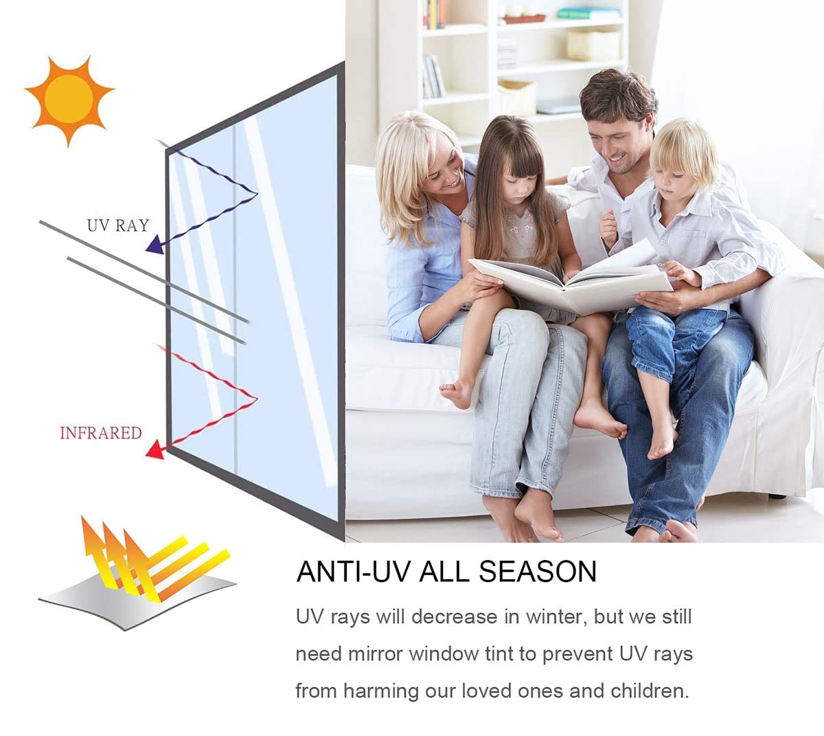 Home Windows Tinting Film For Large Home