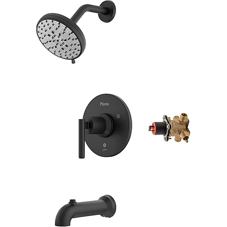 Pfister Capistrano Tub & Shower Trim Kit, Valve and Cartridge Included, 1-Handle, Spot Defense ...