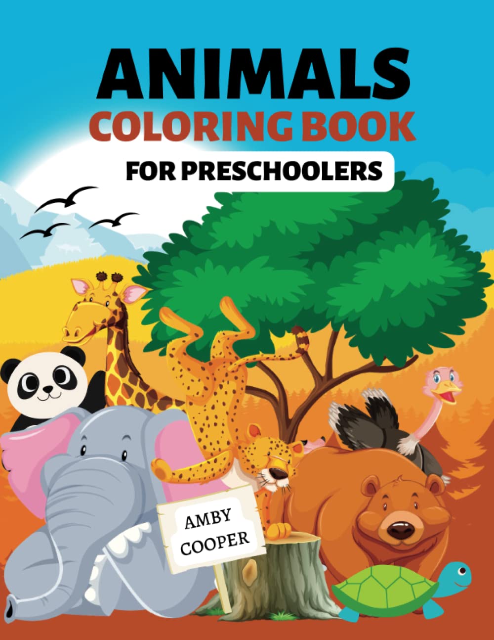 Amazon.com: Animals Coloring Book for Preschoolers: Fun Learning ...