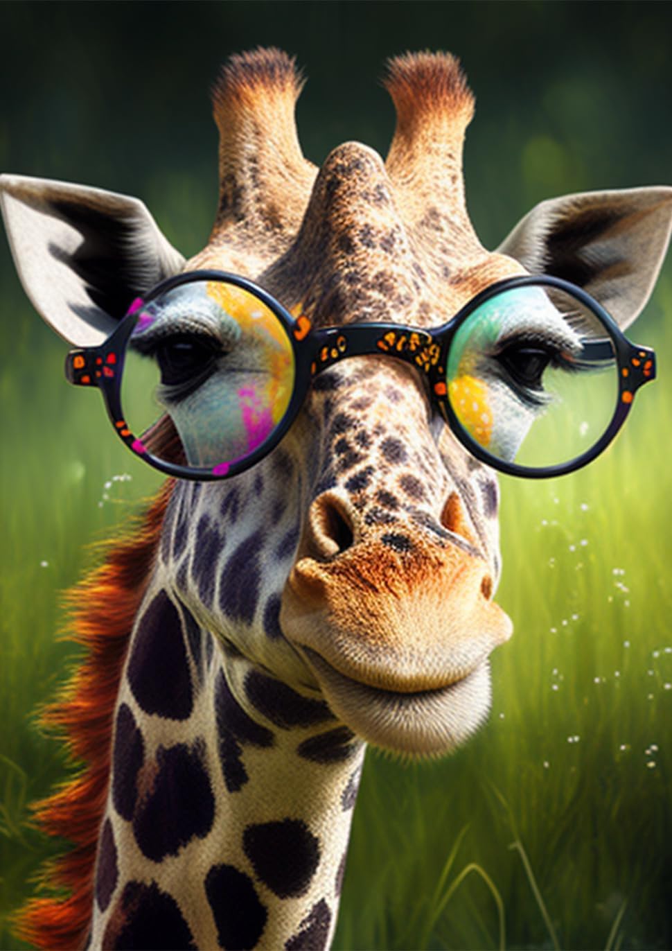 Amazon.com: Animal Jigsaw Puzzle 200 Pieces,Cute Giraffe Puzzles for ...