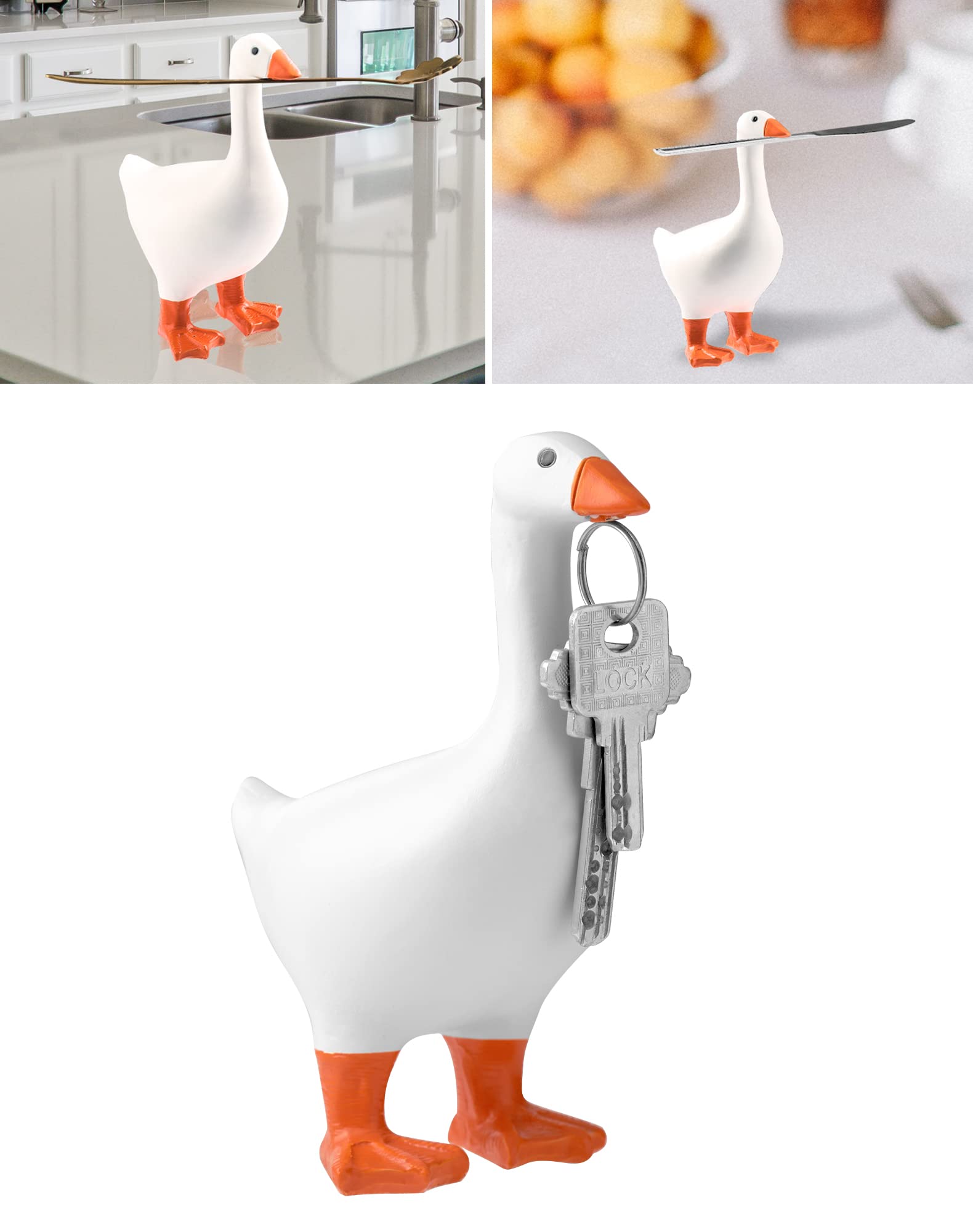 Magnetic Goose Duck Key Holder Resin Goose Duck Shape Key Storage ...