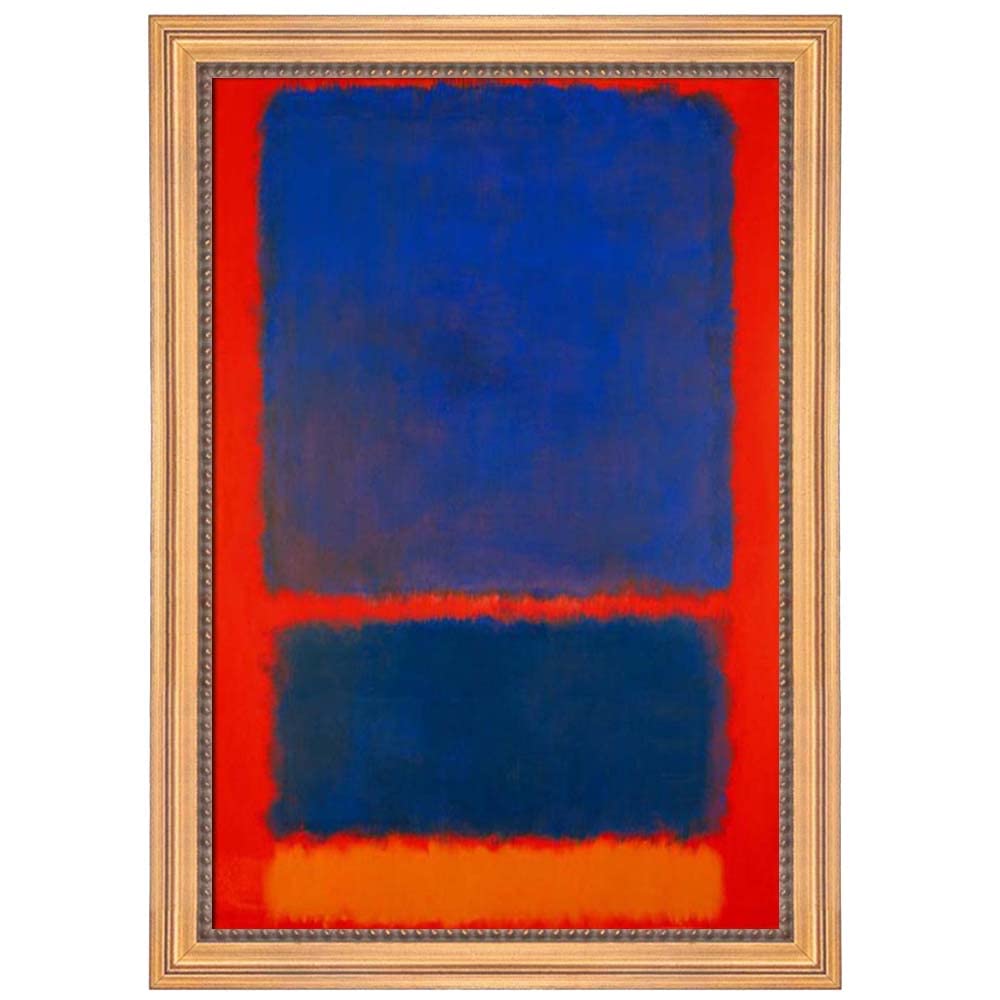 Mark Rothko Blue Orange Red Mark Rothko Brown Orange Blue On Maroon