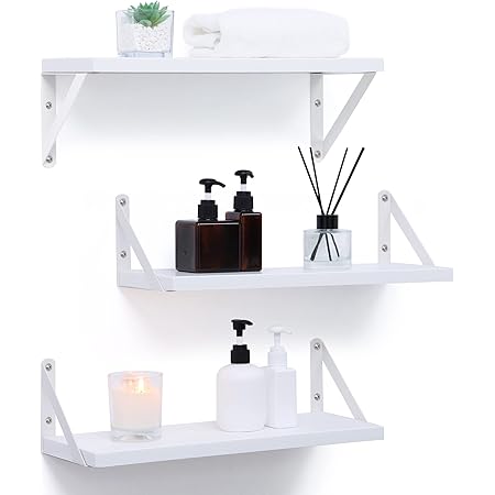 Amazon.com: SAUMONIERES Floating Shelves Wall Shelf for Decor Bedroom ...