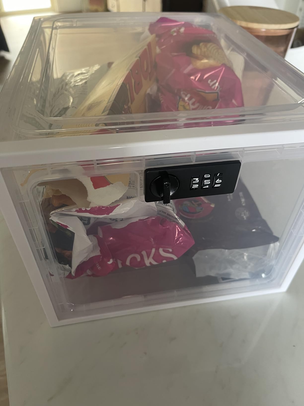 MINYII Medicine Lock Box for Safe Medication Storage Refrigerator Food ...