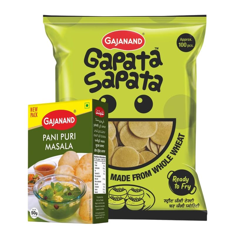 GAJANAND Combo of PaniPuri (Golgappa) Masala Powder 50 gm & GAPATA ...