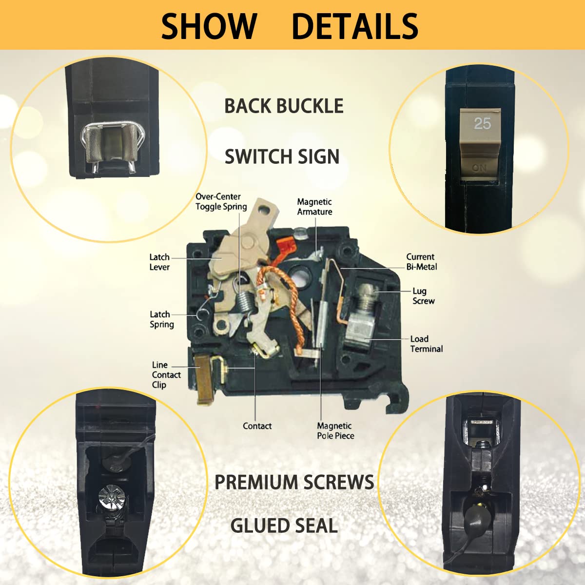 Snapklik.com : CH125 1-Pole 25-Amp Circuit Breaker