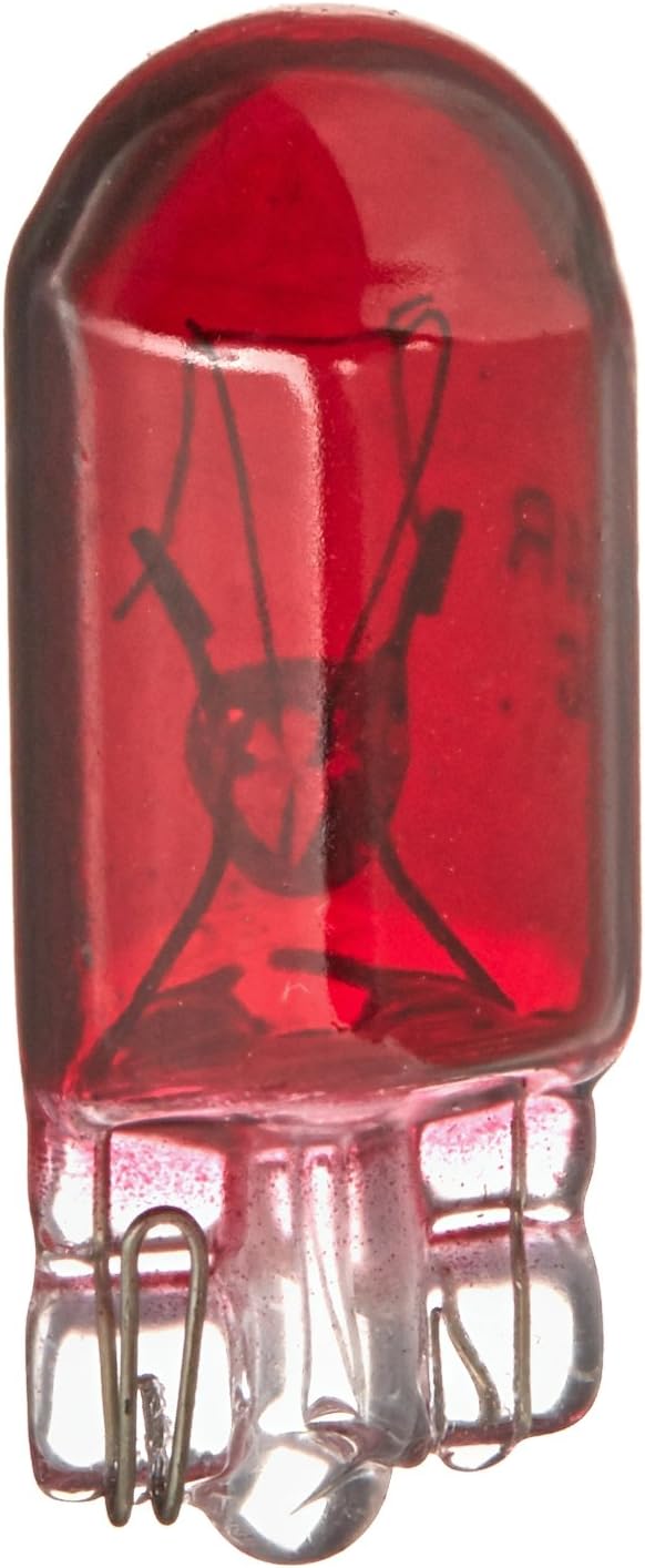 Eiko 194R 14V .27A T3-1/4 Wedge Base Halogen Bulbs, Red, Incandescent ...