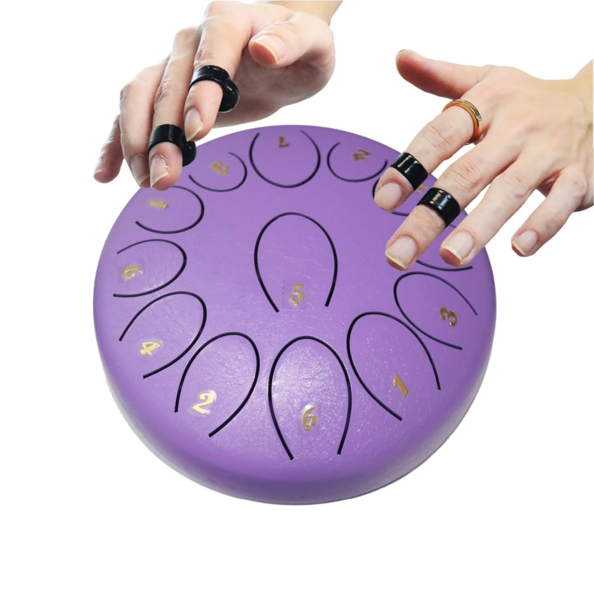 Snapklik.com : REGIS Alloy Steel Tongue Drum 13 Notes 12 Inches Chakra ...