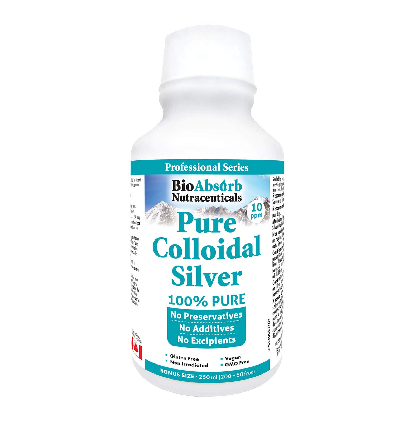 Colloidal Silver Liquid. Highly Bioavailable Pure Solution.10 ppm, 250 ...