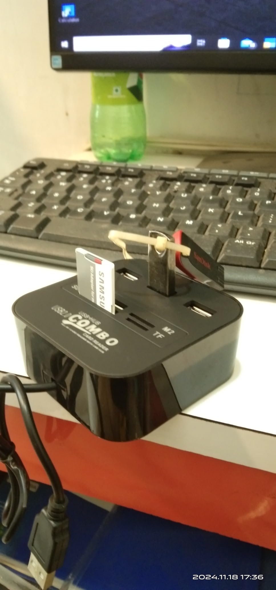 Famous Quality Combo All in One USB Hub 2.0 480Mbps USB Combo Card ...