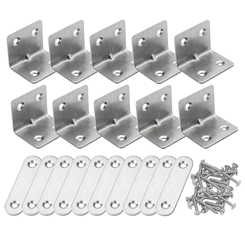 Buy Sweieoni Angle Connector Flat Corner Bracket Flat Connector 20 ...