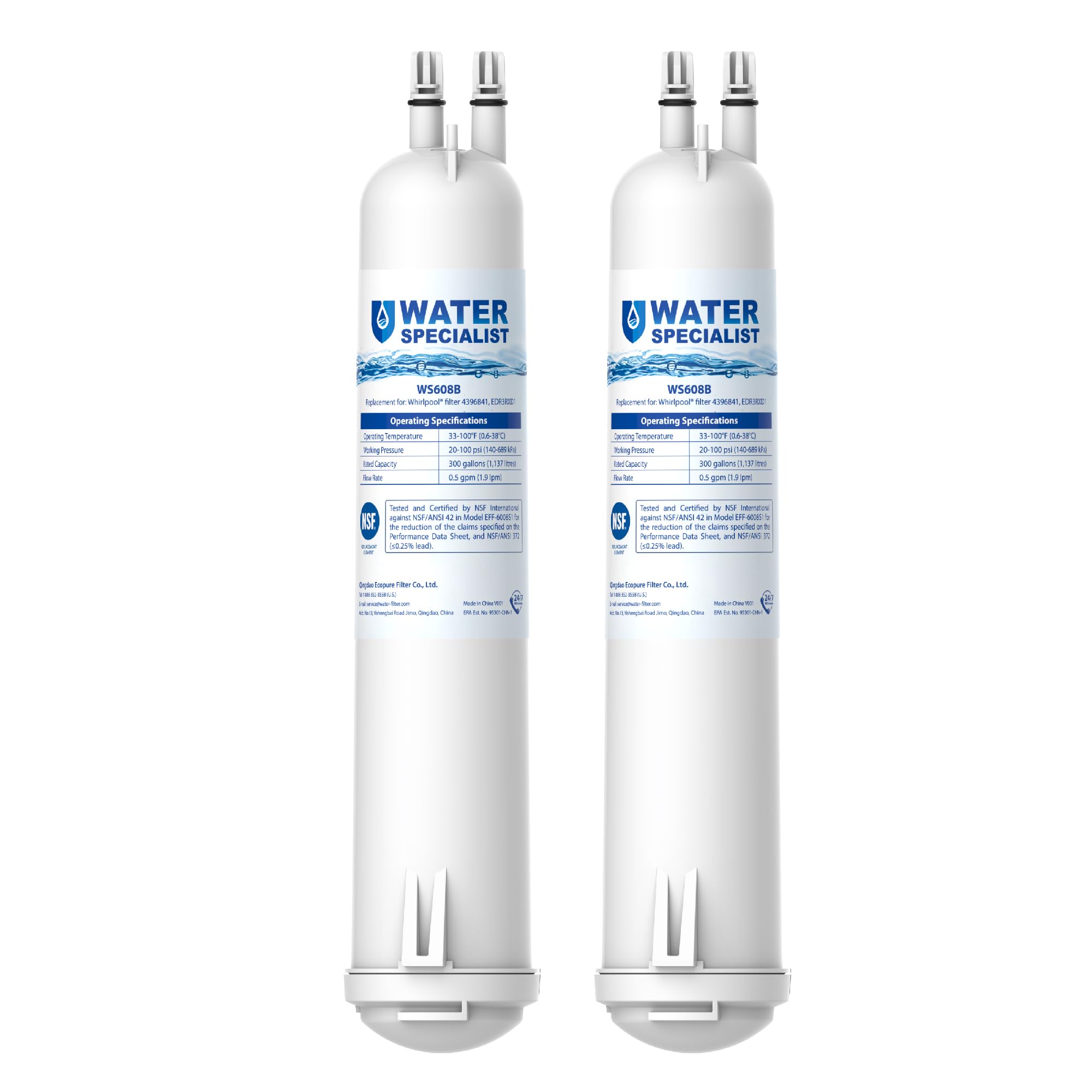 Waterspecialist EDR3RXD1 Water Filter, Replacement for 4396841 ...