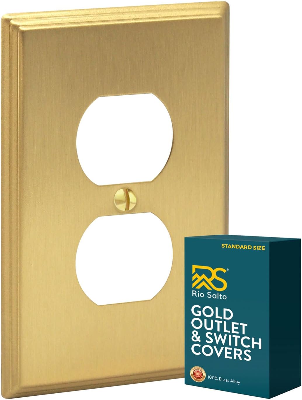 Rio Salto BRASS Metal Linear Gold Outlet Cover or Decorative Light ...