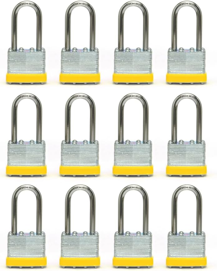 LanuBe Lock Laminated keyed Padlock (1-9/16", 40mm), keyed Alike Locks ...