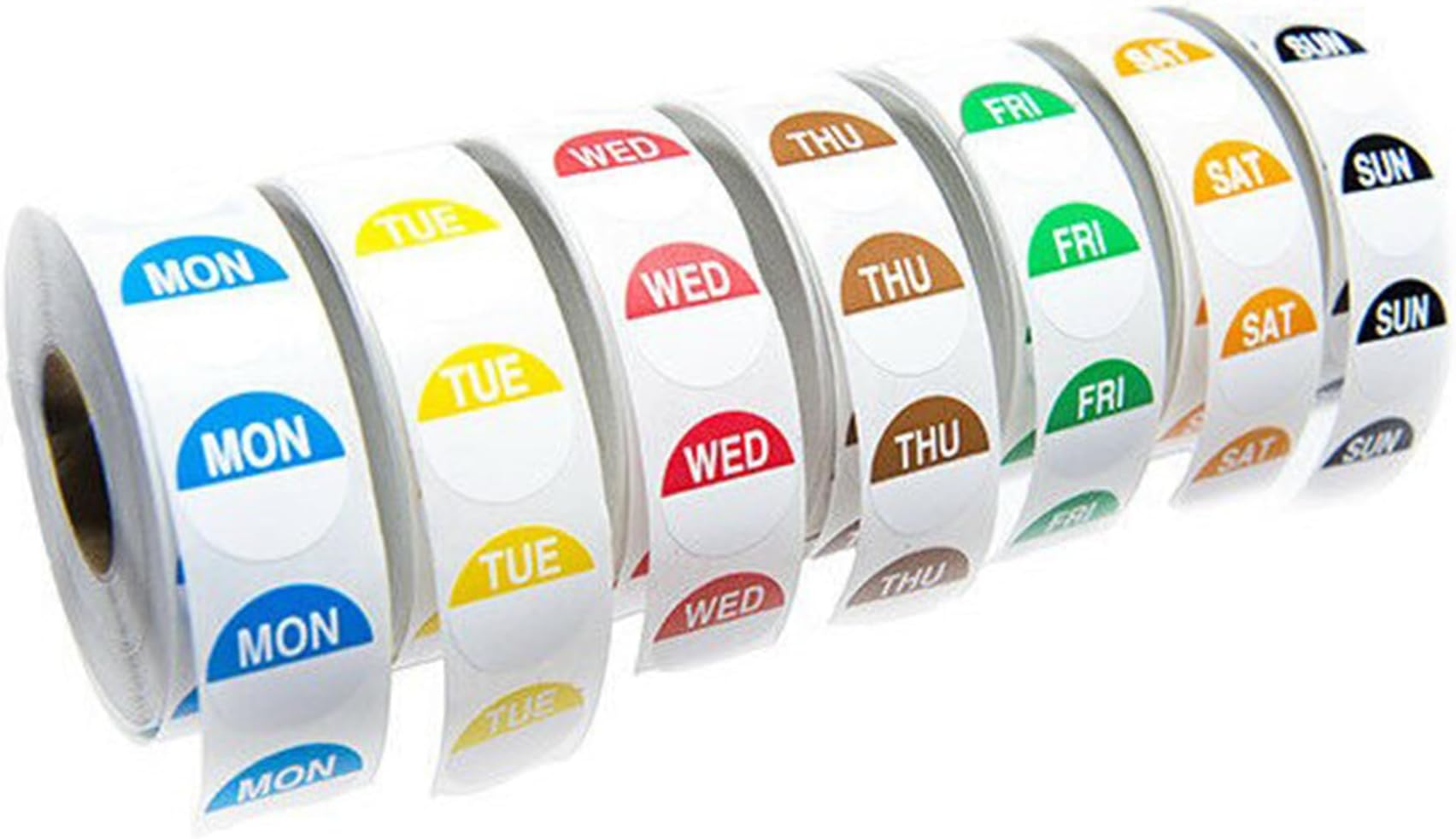 We Can Source It Ltd - Food Label Colour Coded Day Dots Full Week 1000 ...