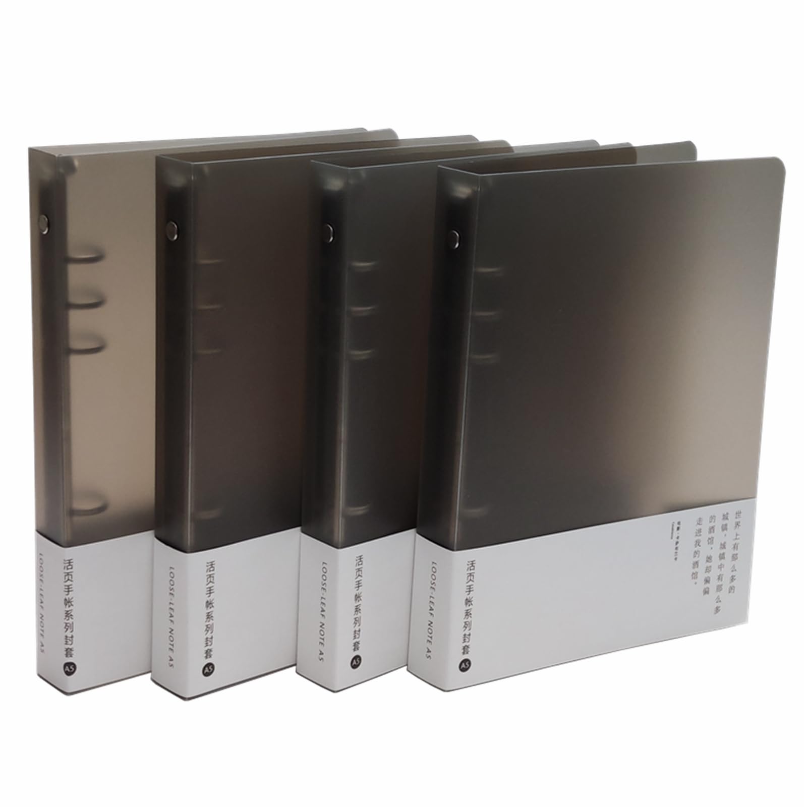 Amazon.com : Plastic Round Ring Binders PVC Binder Covers Loose Leaf ...