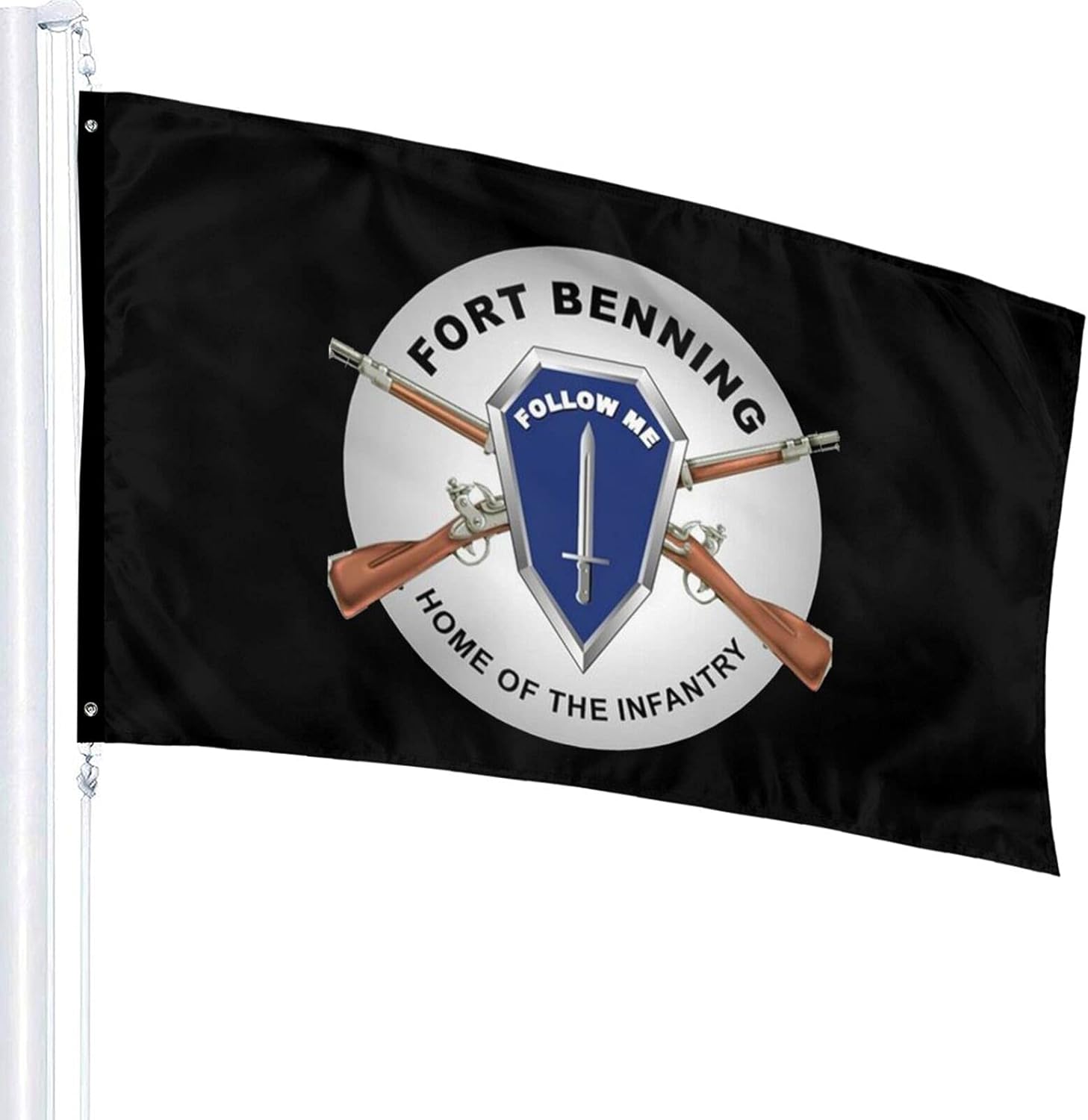 Amazon.com : Fort Benning Pao Home of The Infantry Flag 3x5 Ft Outdoor ...