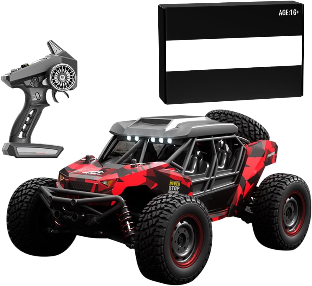 Amazon.com: KKXX 1:18 Scale 4WD RC Car, Desert Off-Road Short Truck, 38KM/Hour High Speed ...
