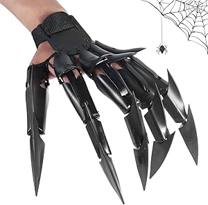 Thechos Articulated Fingers Halloween Skeleton Hand Flexible Finger ...