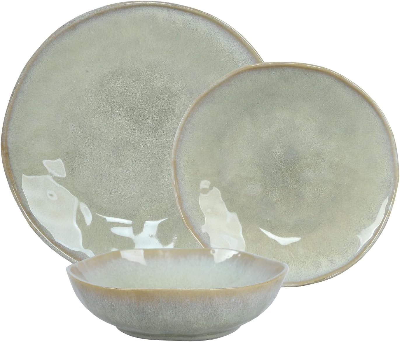 Set di 6 Piatti Fondi Moderni della Serie Ibiza, Eleganti Piatti per ...