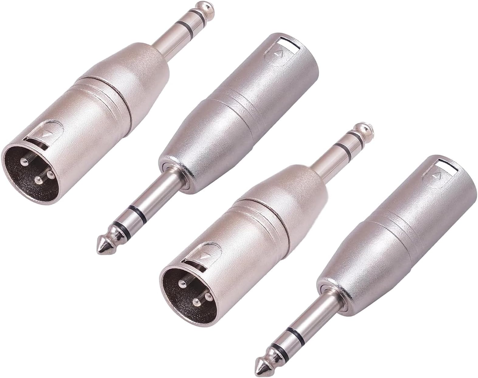 Amazon.com: SINUS LIVE 4 Packs XLR Female Male to 1/4" TRS Adapter, Balanced XLR to Quarter Inch ...