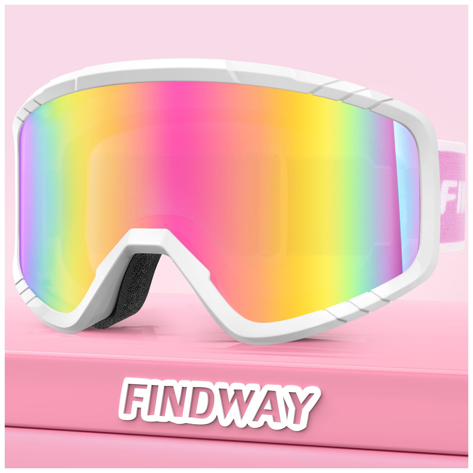 Snapklik.com : Findway OTG Ski Goggles, snow/Snowboard Goggles For Men ...