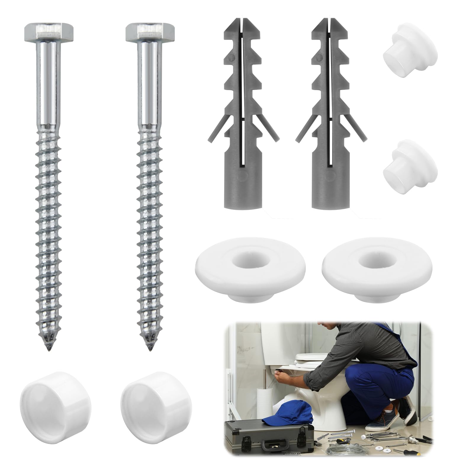 Toilet Fixing Kit Floor Bidet Fixing Kit Universal Toilet Fixing Bolts ...